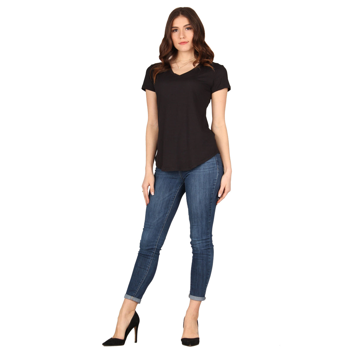 Rounded Hem Super Soft Tee — Lildy.com